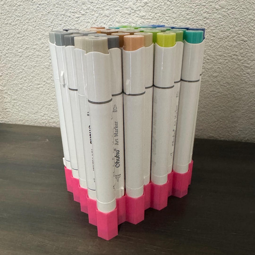Alcohol Marker Organizer - Bag-compatible Pen & Marker Holder for ...