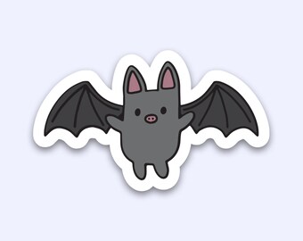 Cute Bat Sticker - Etsy