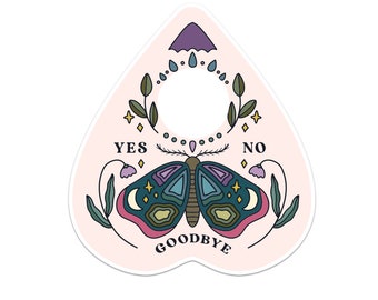 Sticker Luna Moth Planchette Sticker, Witchy Sticker, Gift for ...