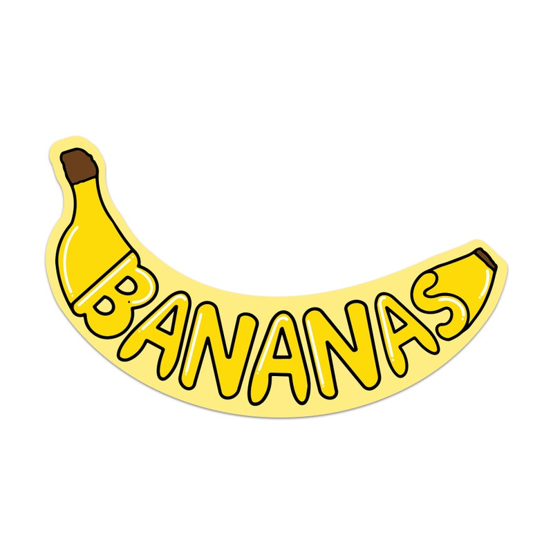 Banana Sticker - Etsy