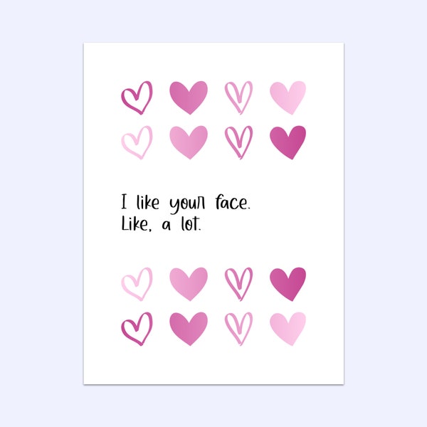 I Like Your Face - Etsy