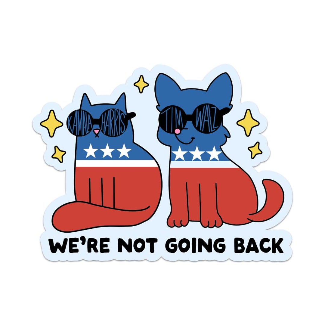 We're Not Going Back Democrat Cat and Dog Sticker - Etsy