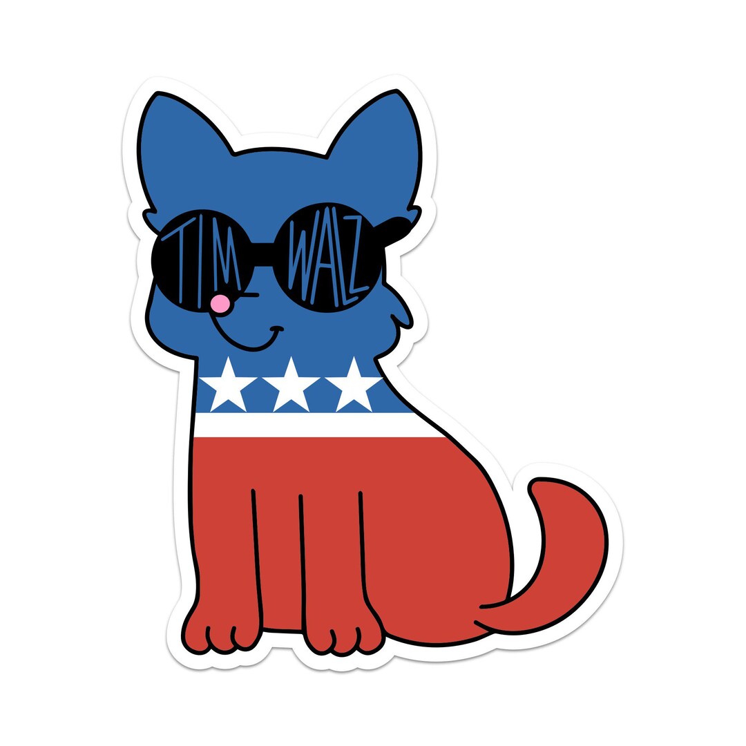 Democrat Dog for Tim Walz 4 Magnet - Etsy