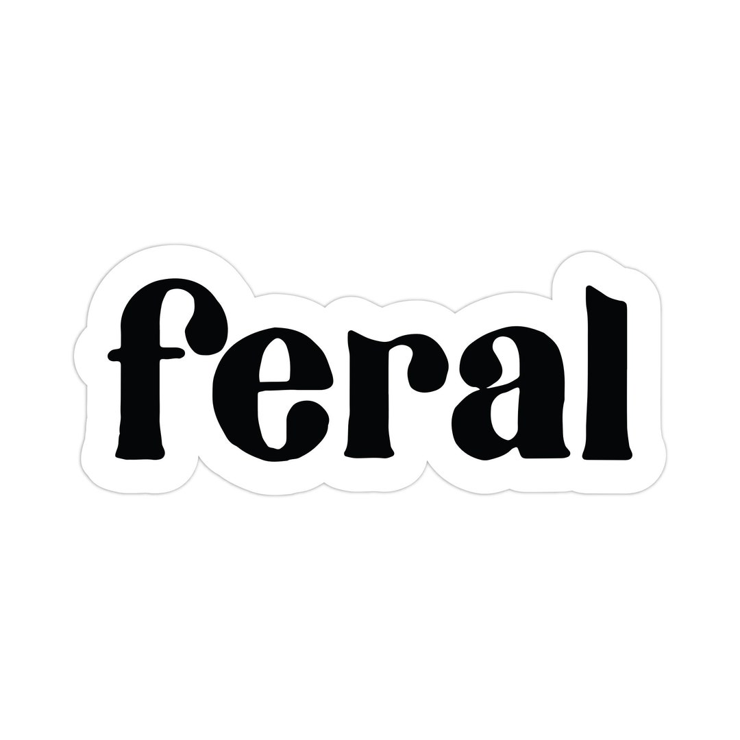 Feral Sticker - Etsy