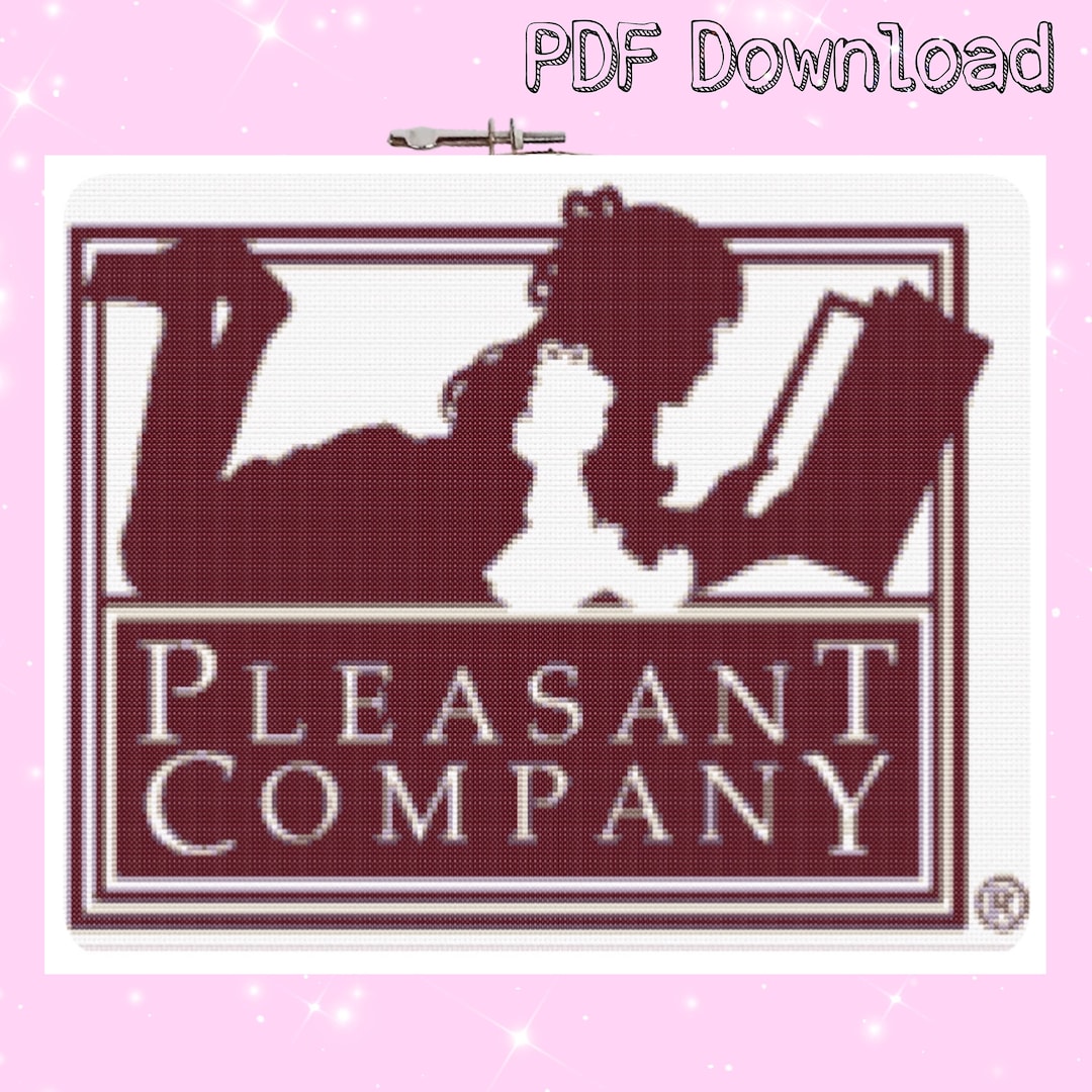 Pleasant Company Logo Cross Stitch Pattern American Girl Samantha - Etsy