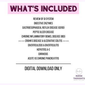 Gastrointestinal Bundle, Med Surg, Medical Surgical, GI Study Guide ...