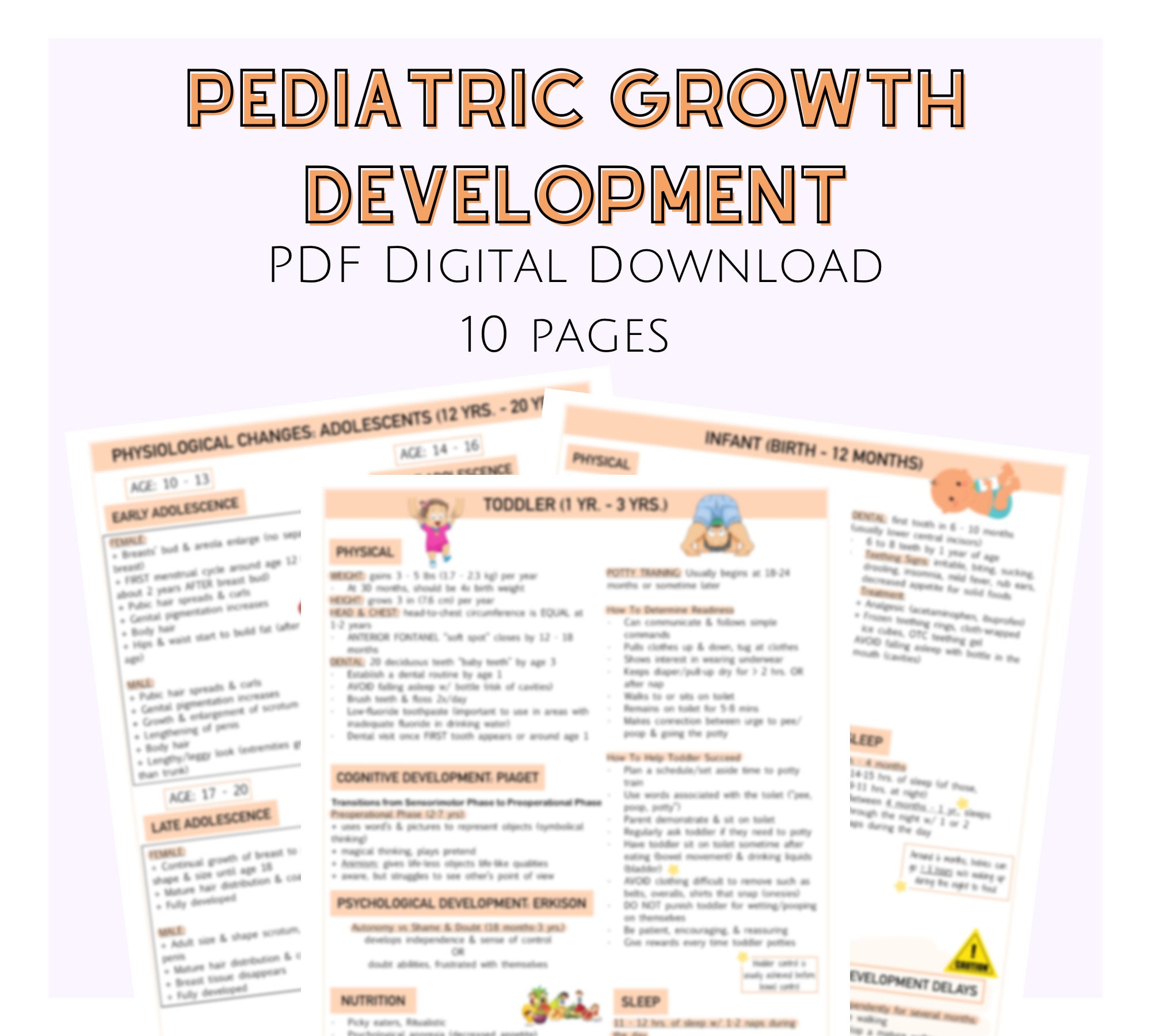 Pediatric Development Milestones, Pediatric Notes, Infant - Adolescent ...