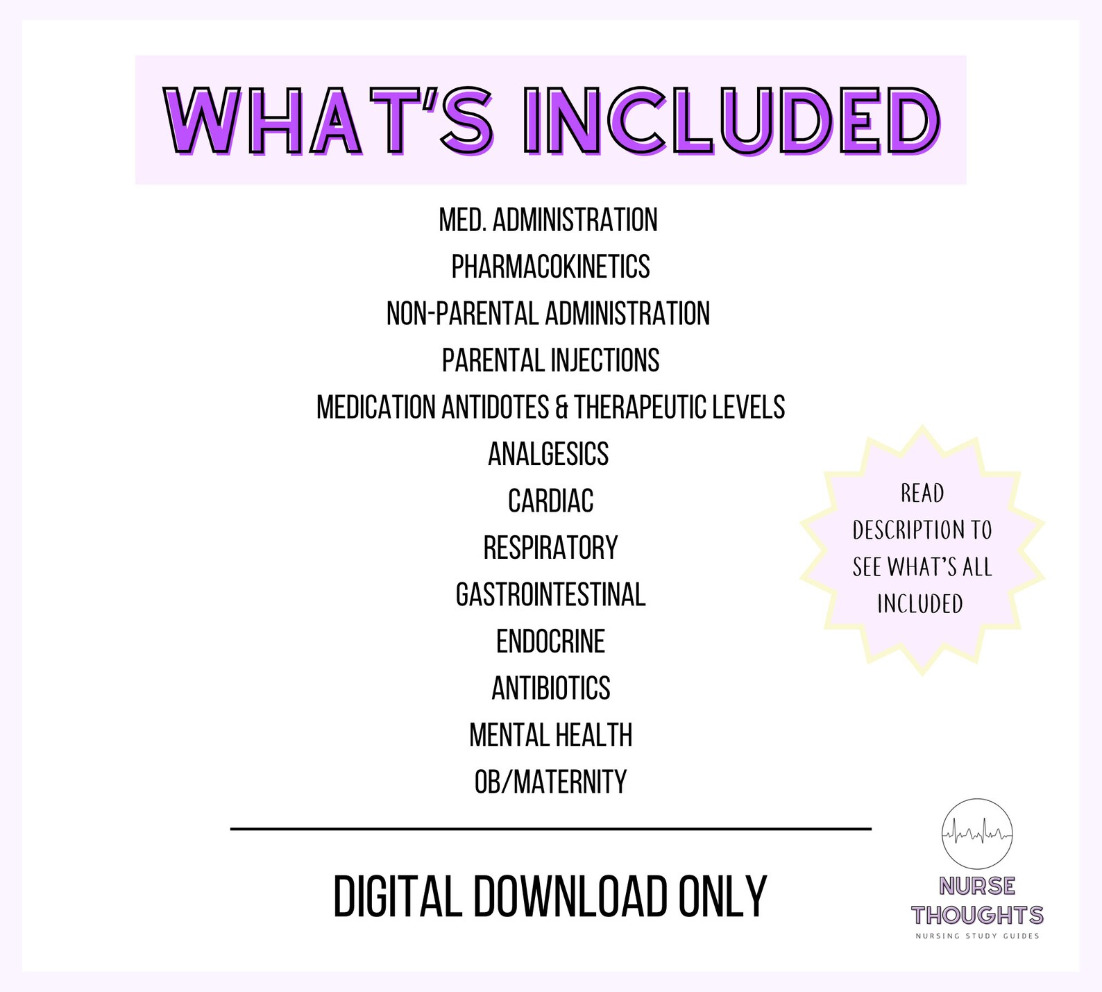 Pharmacology Bundle Nursing Notes Nursing Study Guide - Etsy