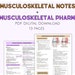 Musculoskeletal Notes, Med Surg Bundle, Pharmacology Notes, Nursing ...