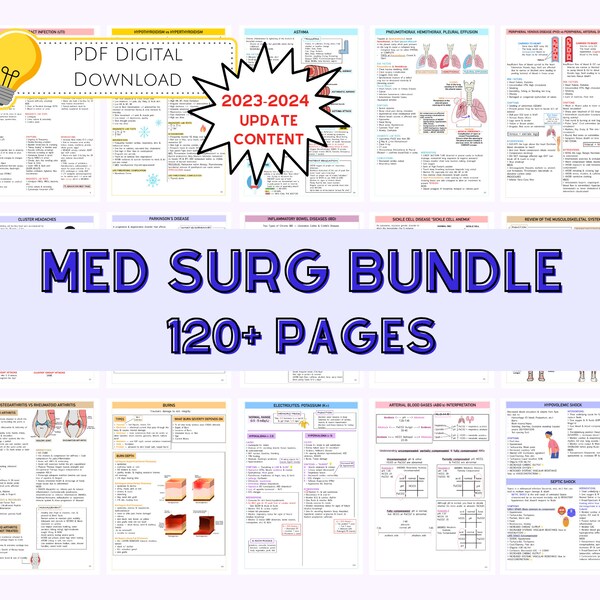 Types of Shock, Shock Nursing School Notes, Med Surg Bundle, Nursing ...