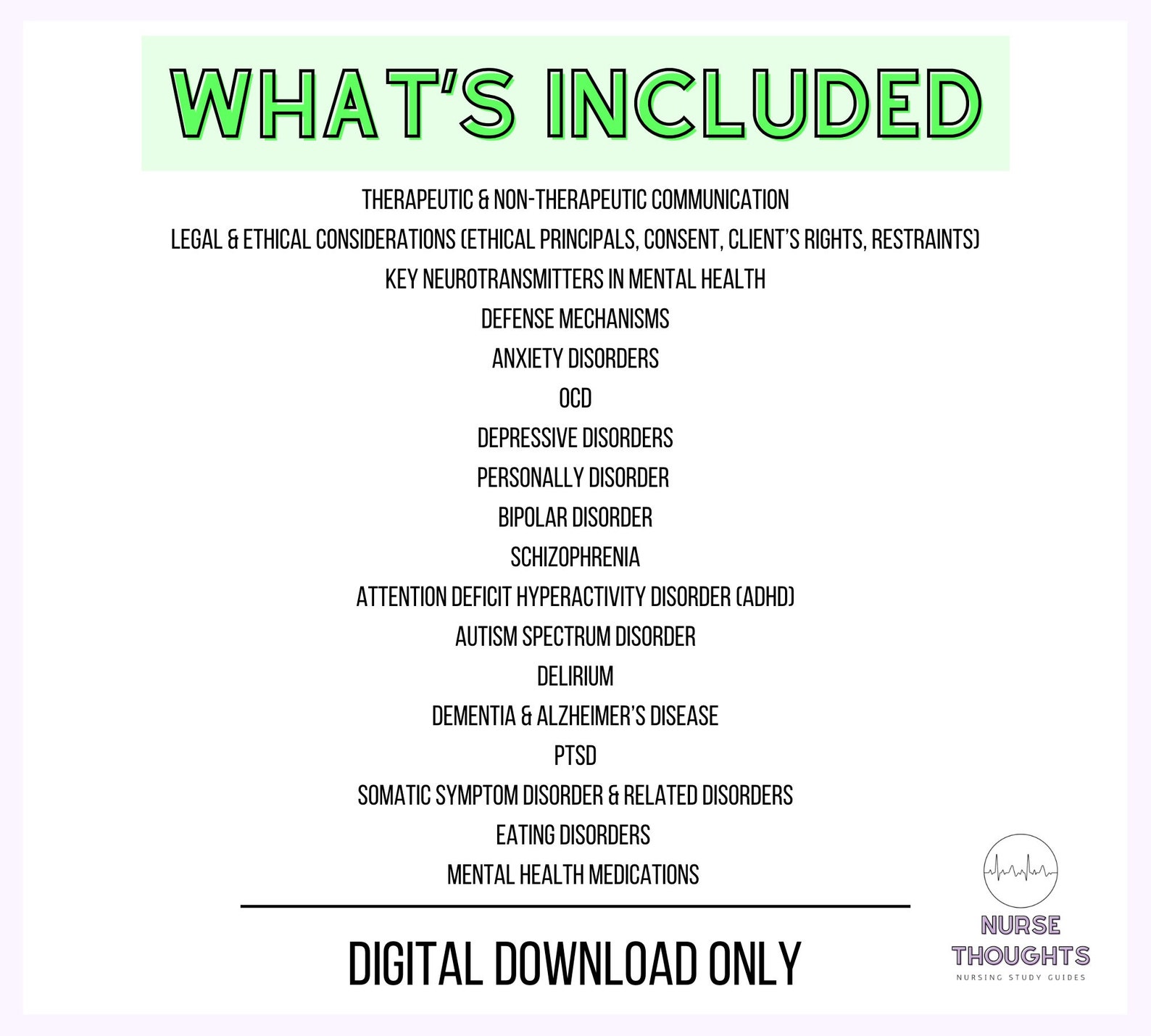 Psychiatric Mental Health Bundle Nursing Study Guides - Etsy