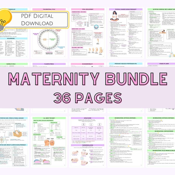 Maternity Study Guide - Etsy