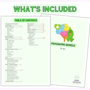 Psychiatric Mental Health Bundle, Nursing Study Guides, Nursing Study ...