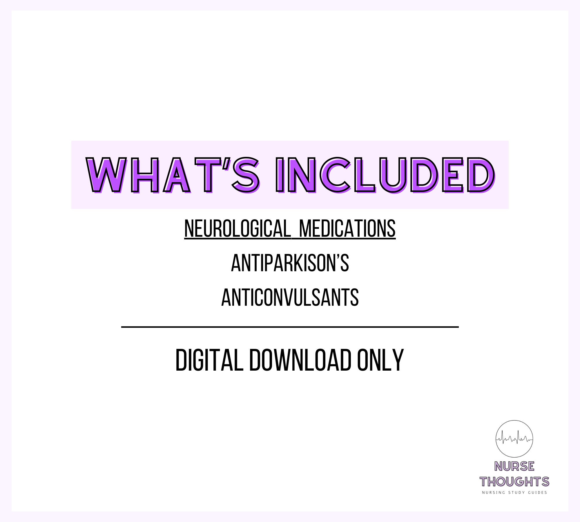 Neurological Medication Notes, Neurological Notes, Pharmacology Notes ...