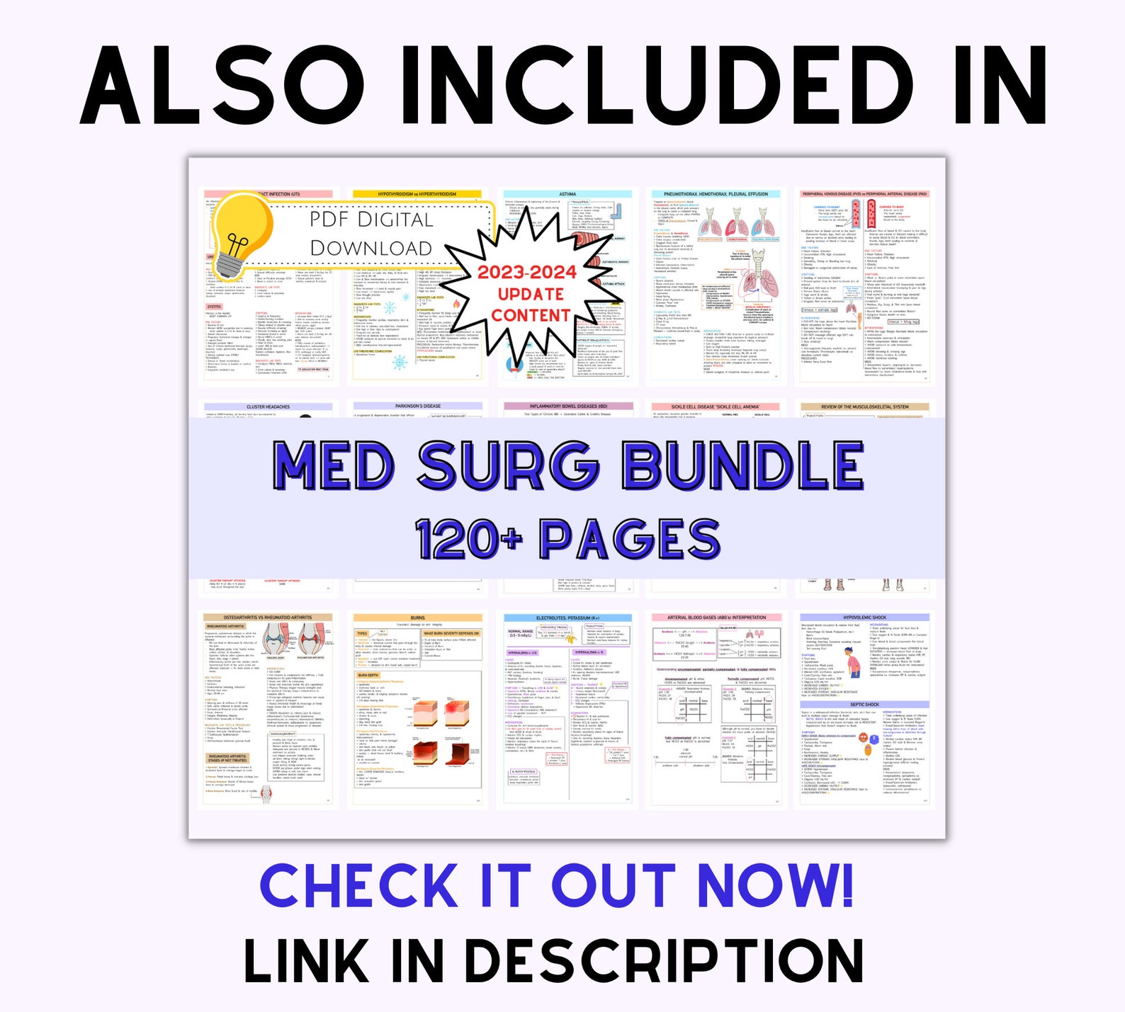 Neurological Bundle, Neuro Bundle Notes, Med Surg Notes, Medical ...