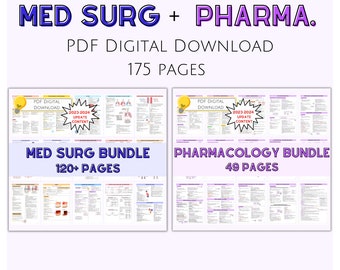 Cardiac Bundle Notes Nursing Study Guide Med Surg Notes - Etsy