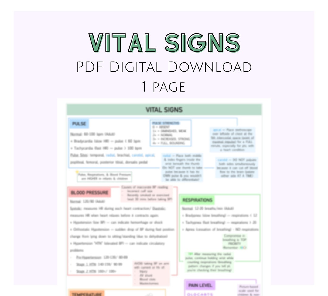 Vital Signs, Fundamental, Clinical Notes, Nursing Notes, Nursing Study ...