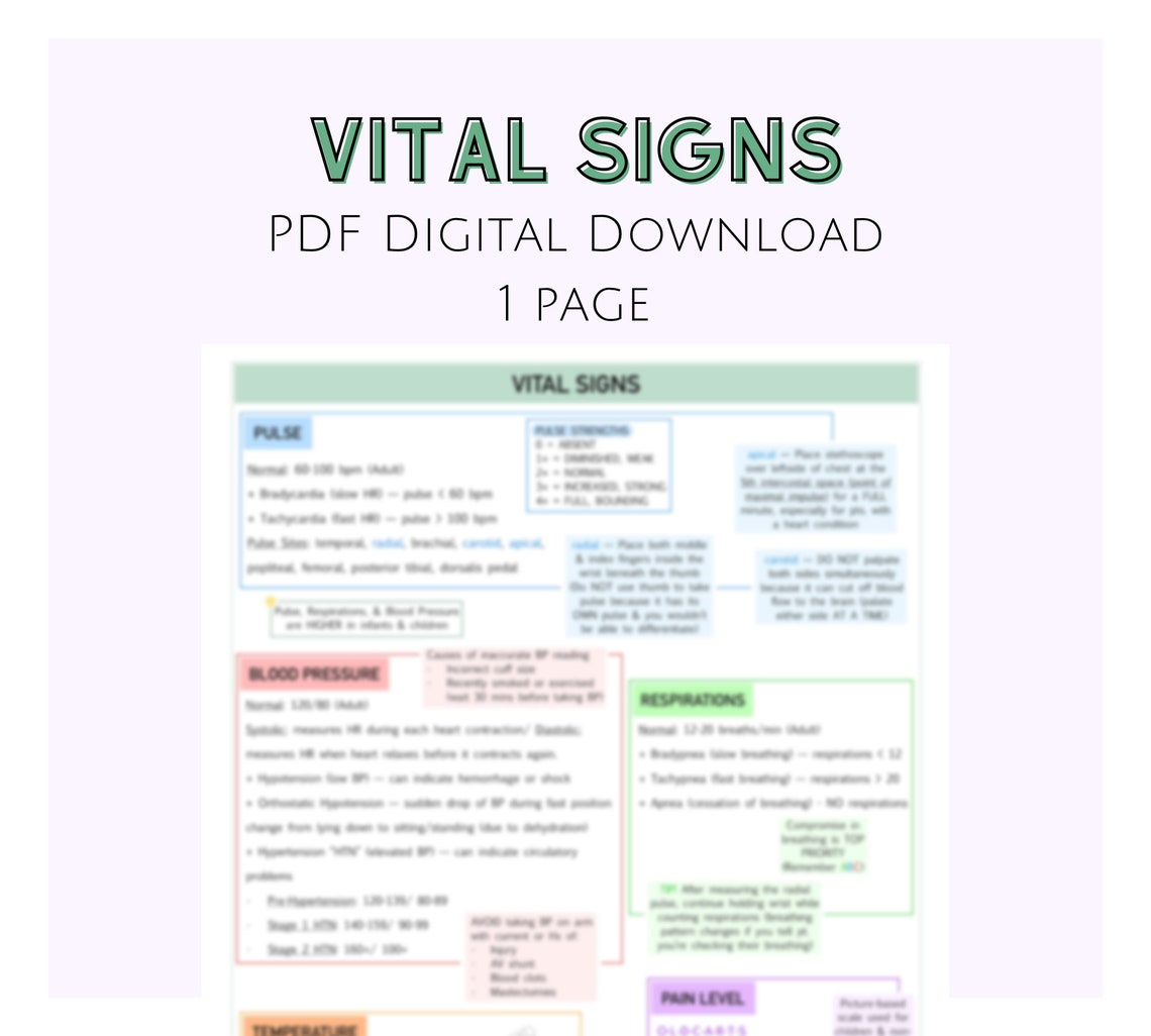 Vital Signs, Fundamental, Clinical Notes, Nursing Notes, Nursing Study ...