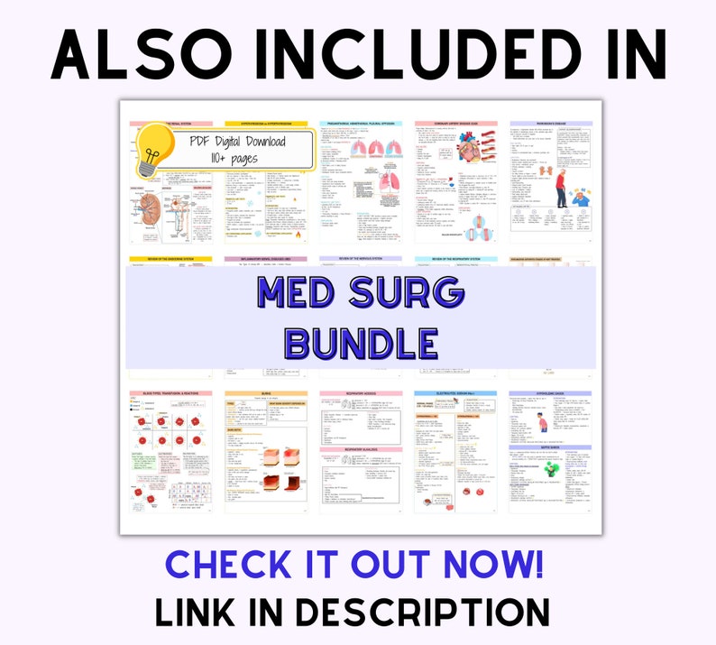 Gastrointestinal Bundle Med Surg Medical Surgical GI Study - Etsy
