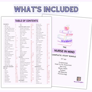 Nurse in Mind Complete Study Bundle, Nursing Notes, Nursing Study Guide ...