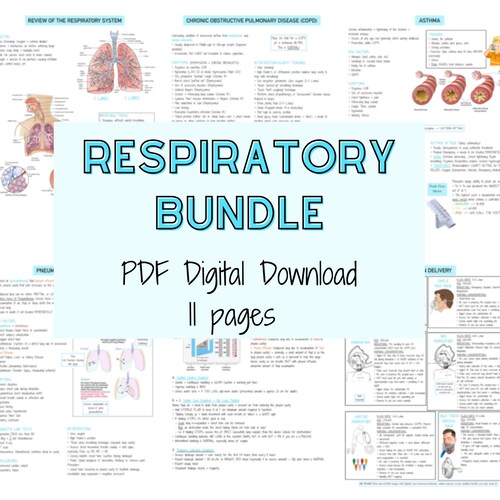 Respiratory System and Disease Med Surg Med Surg Nursing - Etsy