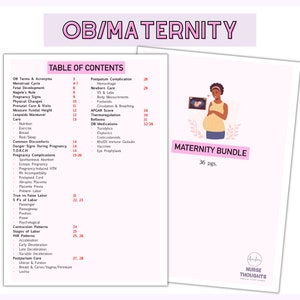 Maternity & Pediatric Bundle Notes, Ob/maternity Notes, Pediatric Notes ...