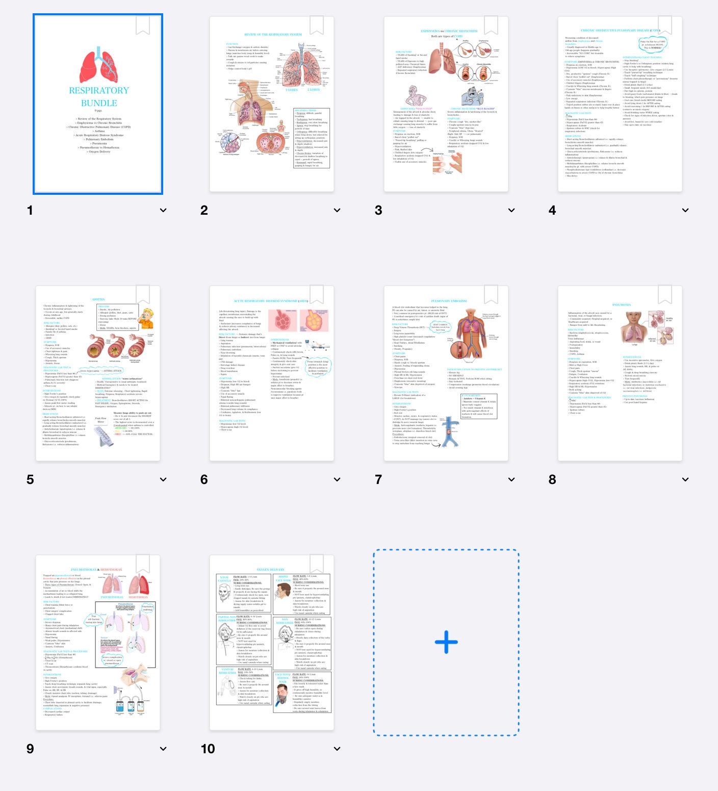 Respiratory System and Disease Med Surg Med Surg Nursing | Etsy Australia