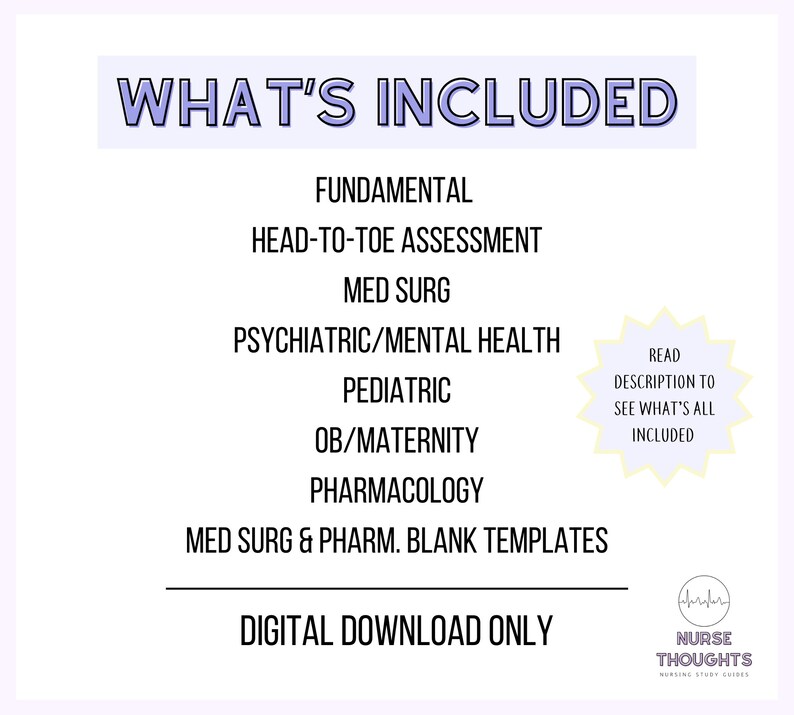 Nurse in Mind Complete Study Bundle Nursing Notes Nursing - Etsy