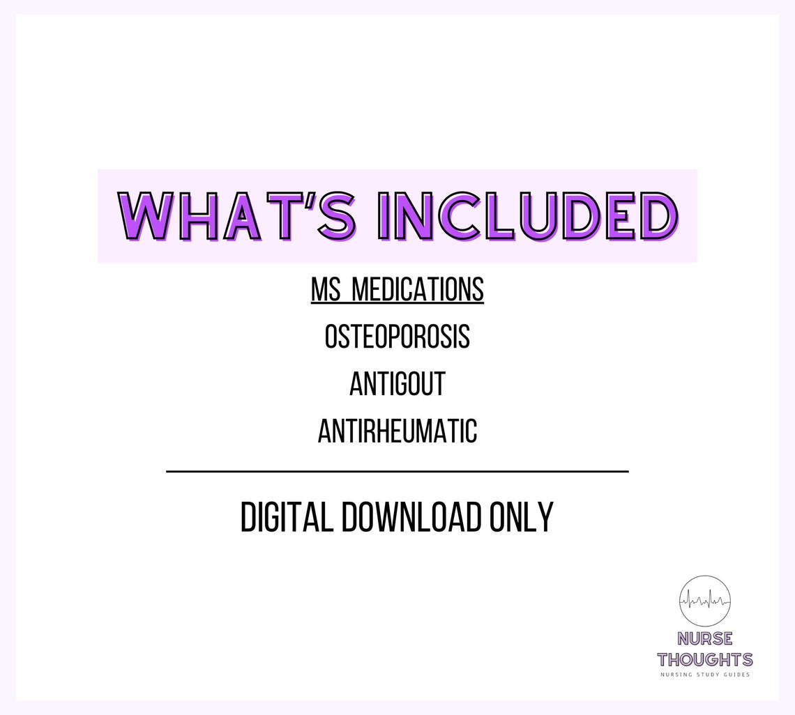 Musculoskeletal Notes, Med Surg Bundle, Pharmacology Notes, Nursing ...