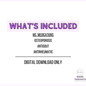 Musculoskeletal Notes, Med Surg Bundle, Pharmacology Notes, Nursing ...