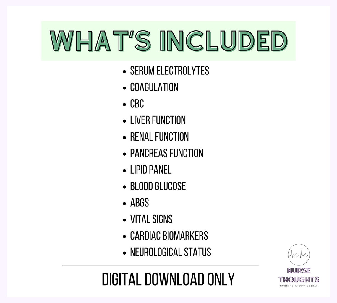 Lab Values & Memory Tricks, Fundamental Nursing Notes, NCLEX Lab Values ...