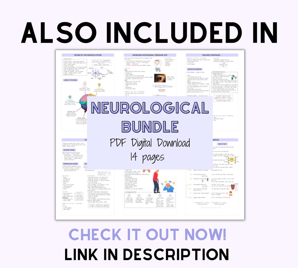 Cranial Nerves, Neurological Nursing Notes, Nursing Study Guide ...