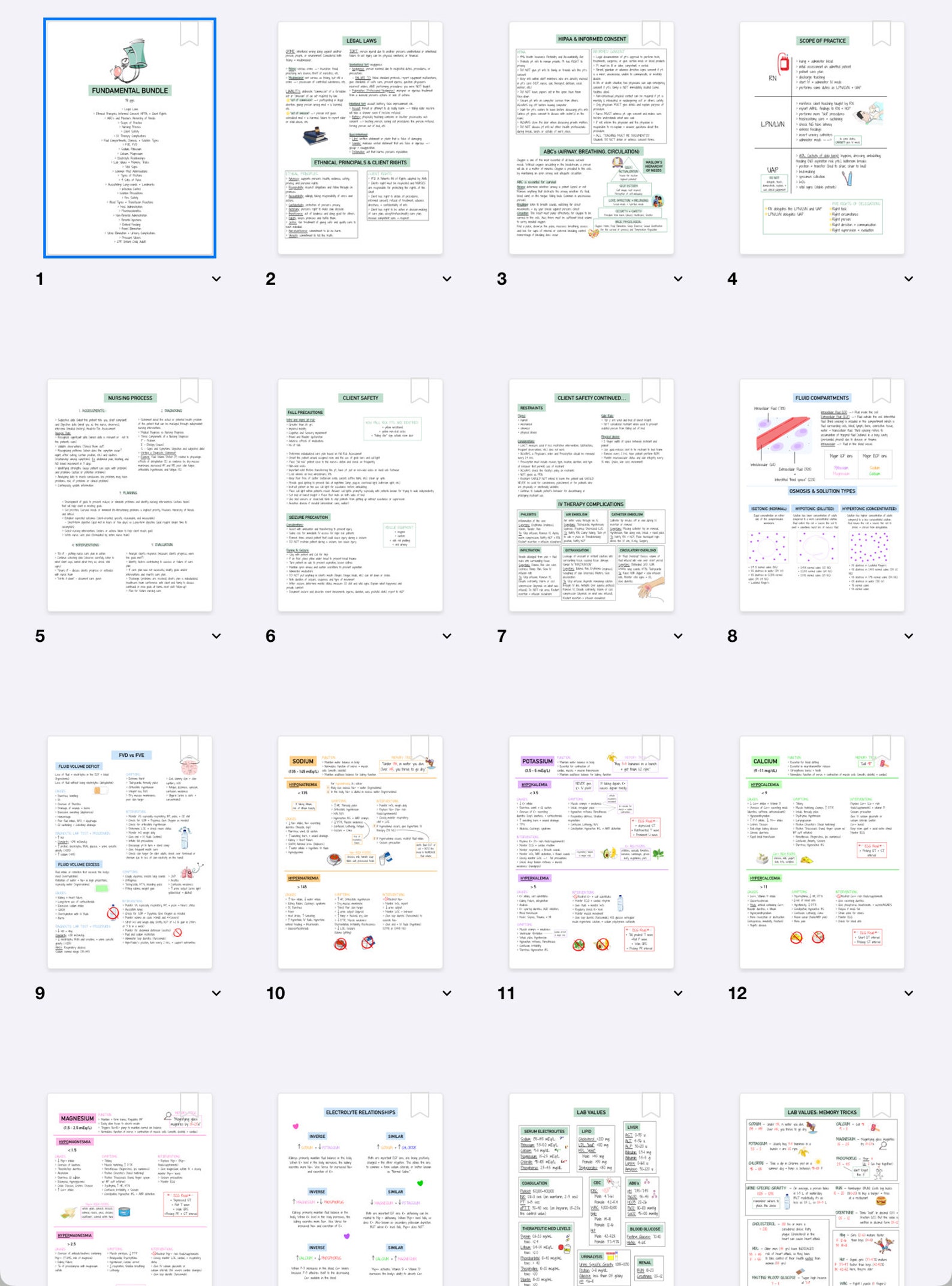 Fundamental of Nursing Fundamental Bundle Notes Nursing - Etsy