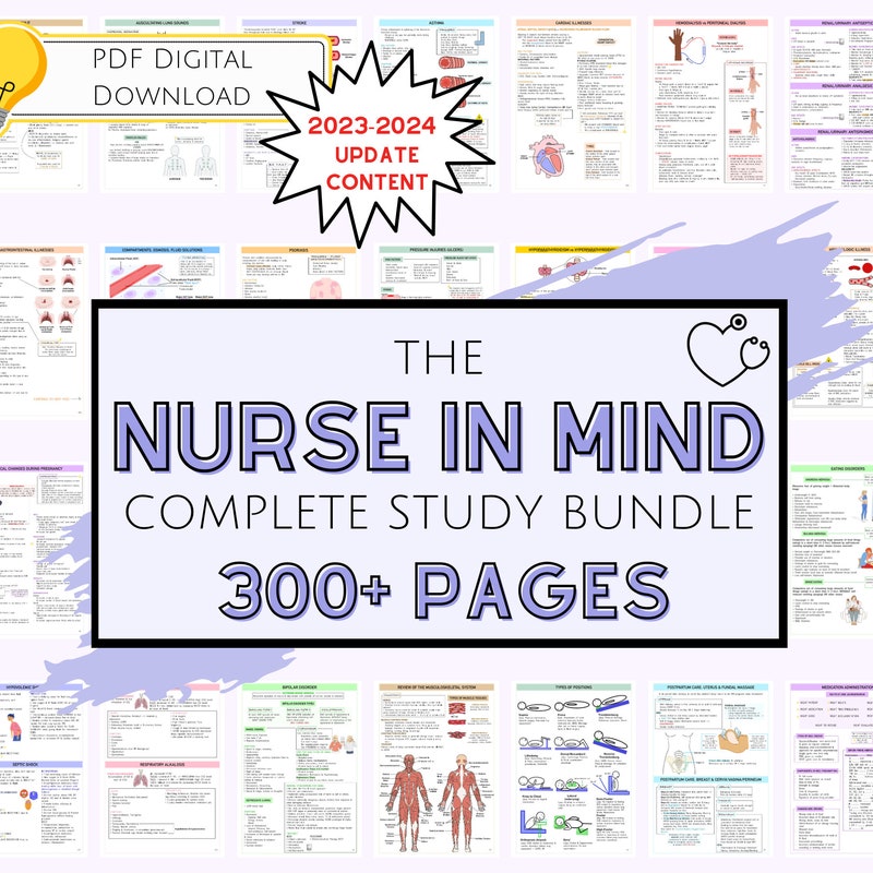 Nursing Student Notes - Etsy