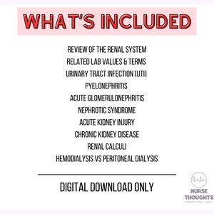 Renal/urinary System & Diseases, Nursing Study Guides, Nursing Notes ...