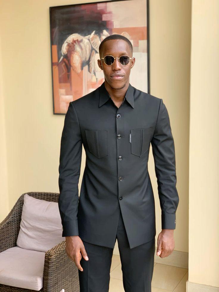 Black Formal Wear Full Sleeve Safari Suit for Men. - Etsy