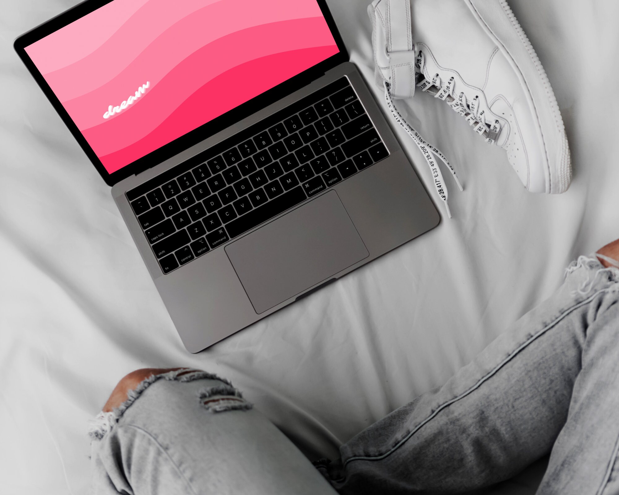 Pink Shapes Wallpaper | Desktop Wallpaper | MacBook | Laptop Background ...