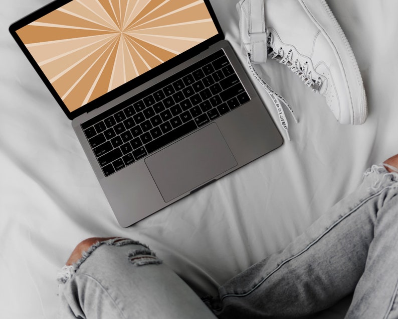 Beige Shapes Wallpaper Desktop Wallpaper MacBook Laptop - Etsy