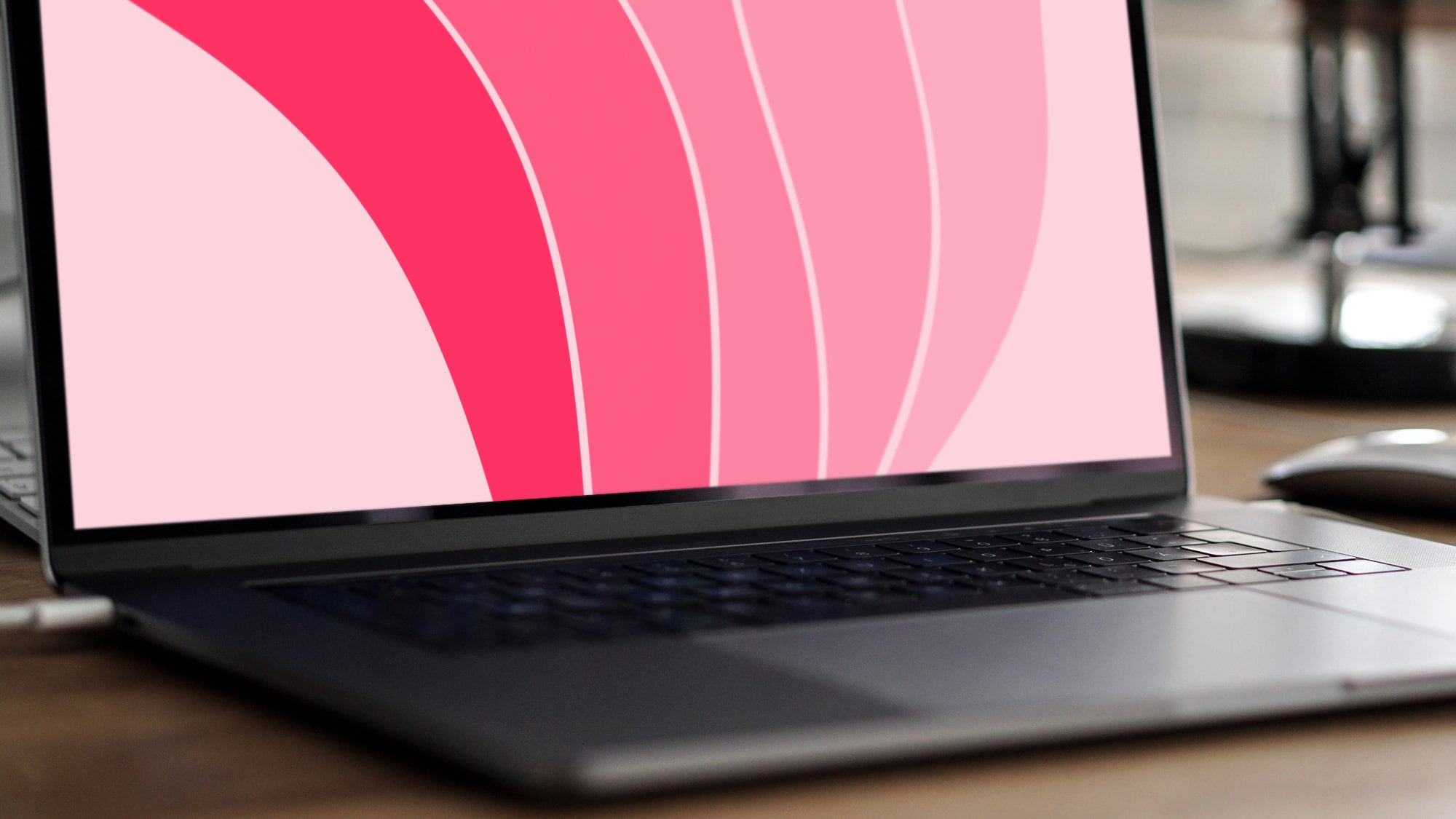 Pink Shapes Wallpaper | Desktop Wallpaper | MacBook | Laptop Background ...