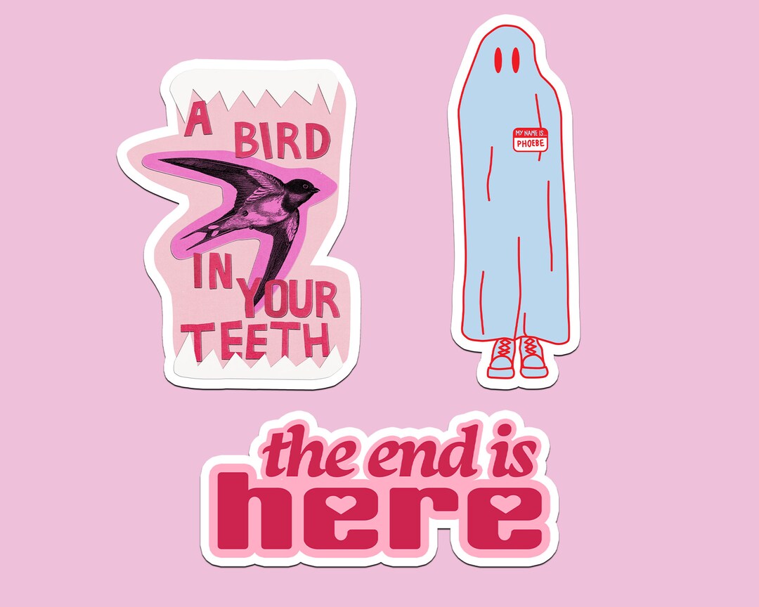 Phoebe Sticker Pack Punisher Pink Merch Pharb Aesthetic I Know the End ...