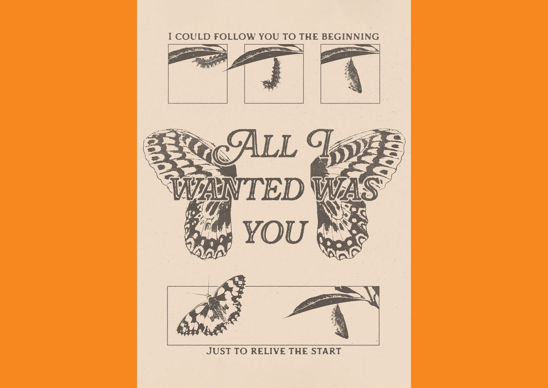 Paramore All I Wanted A4 Butterfly Print - Etsy