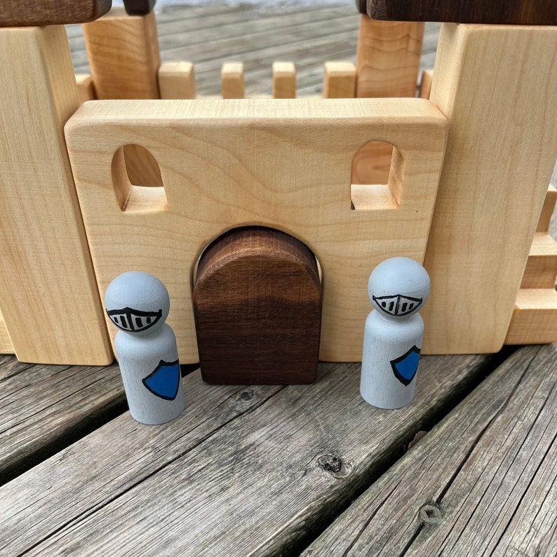 Wooden Castle Set / Wooden Building Blocks / Wooden Castle | Etsy