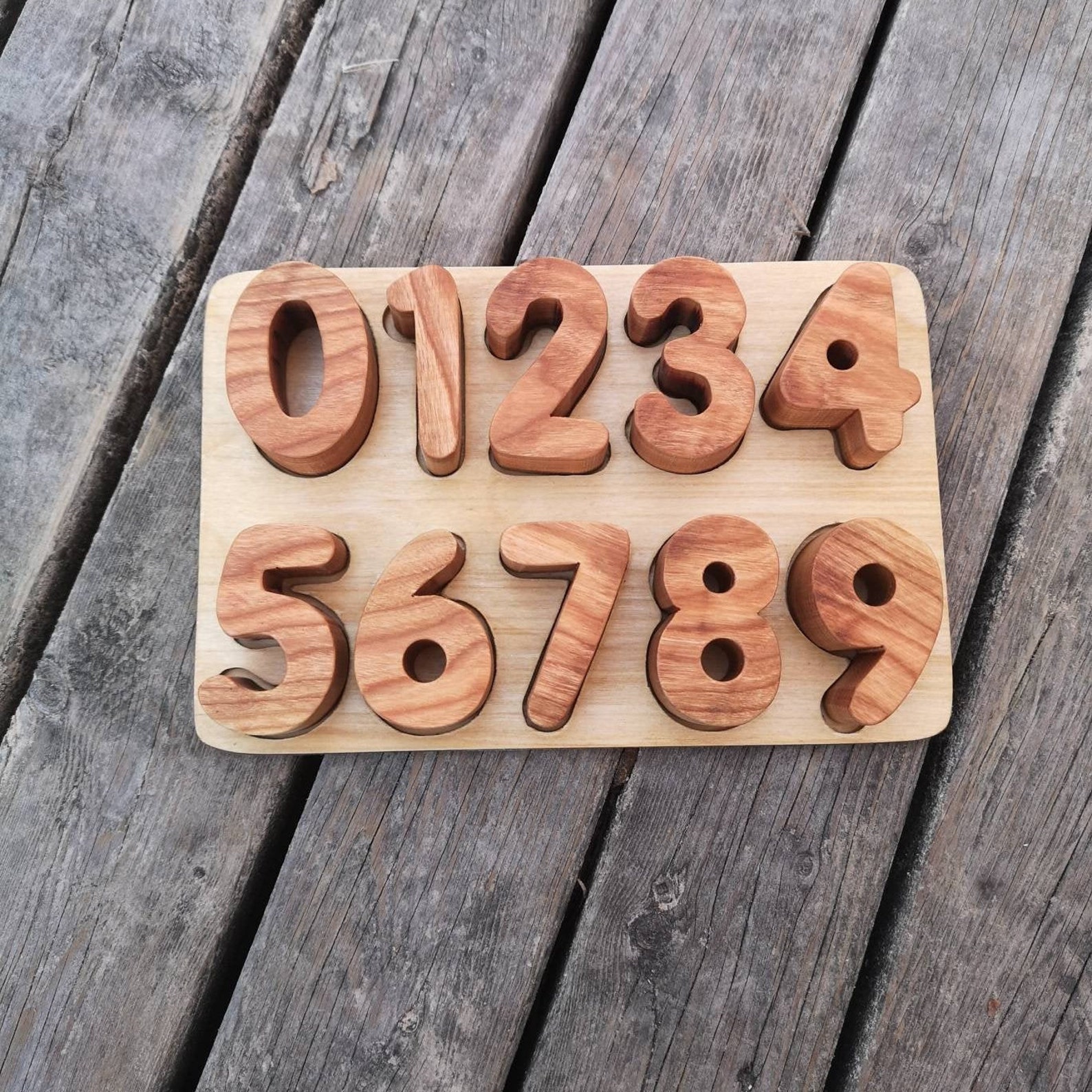Number Puzzle / Wooden Number Puzzle / Wood Numbers / - Etsy Canada