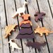 Wooden Dinosaur Set / Stacking Dinosaurs / Stacking Animals / Stacking ...