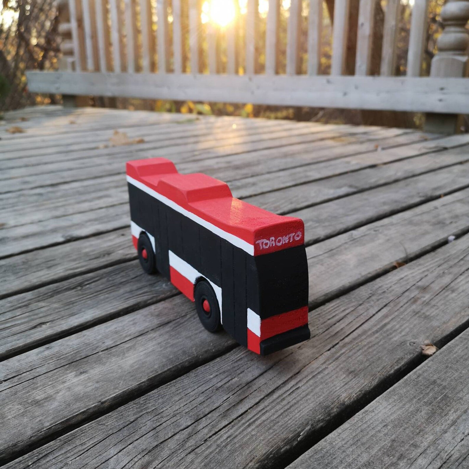 Toronto City Bus // Toy Bus // Toronto Bus // Wooden Toy // Wooden Bus ...