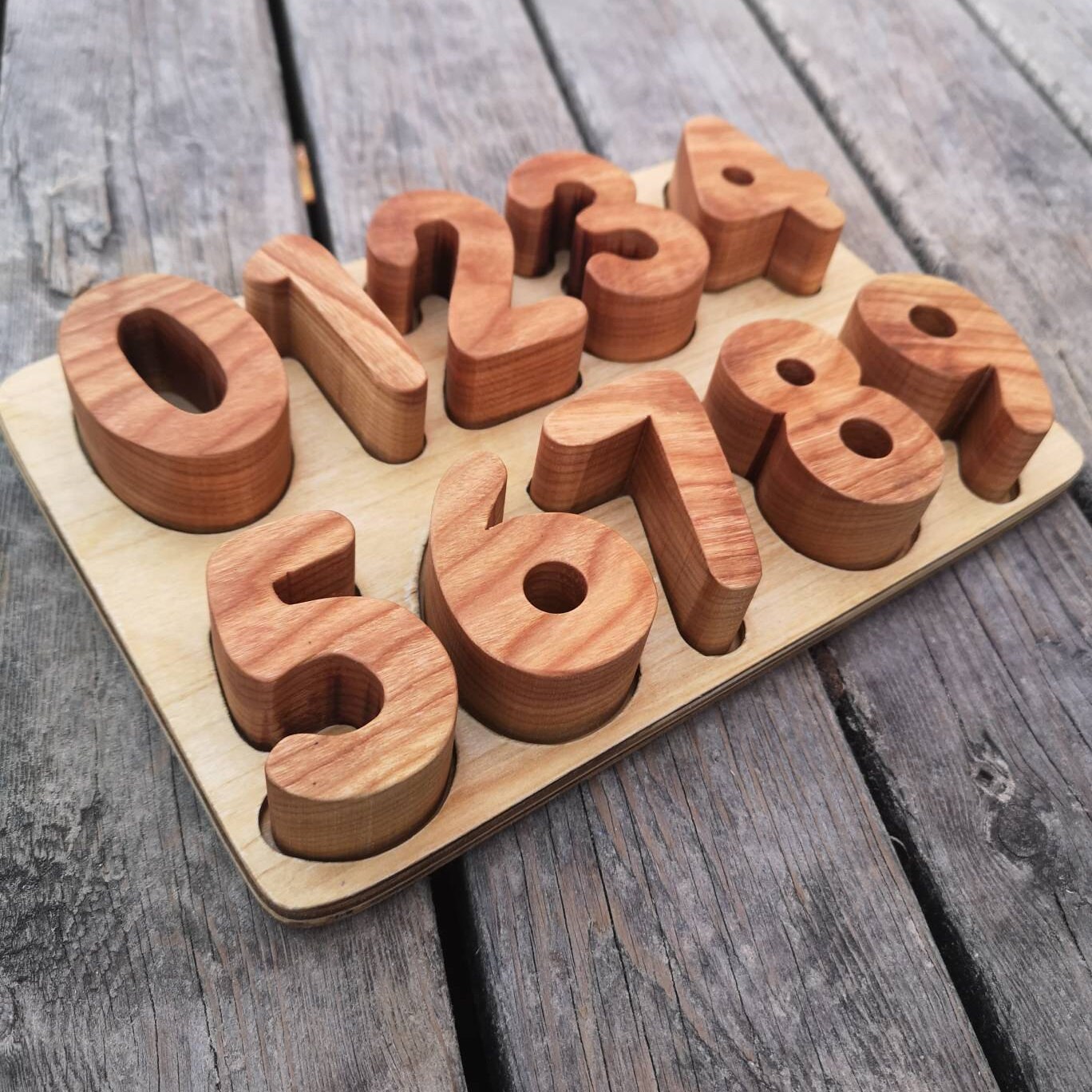 Number Puzzle / Wooden Number Puzzle / Wood Numbers / - Etsy Canada