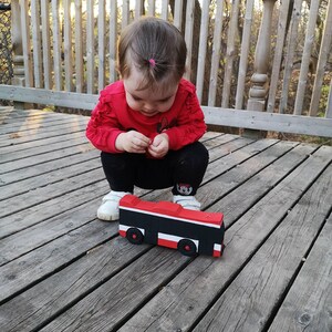 Toronto City Bus // Toy Bus // Toronto Bus // Wooden Toy // Wooden Bus ...