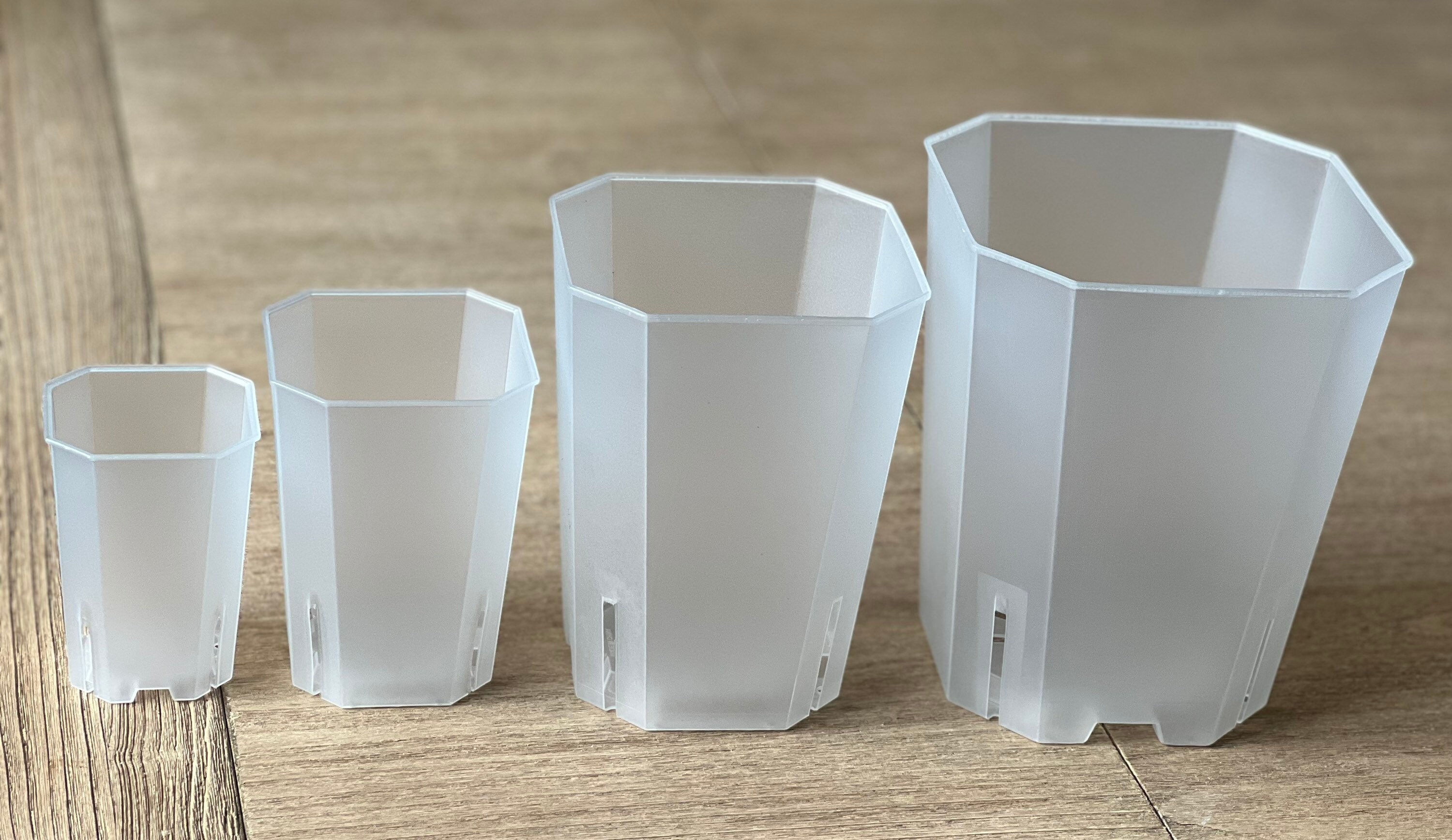 Clear Pots 4 Sizes Deep Sturdy Reusable Sleek Design - Etsy