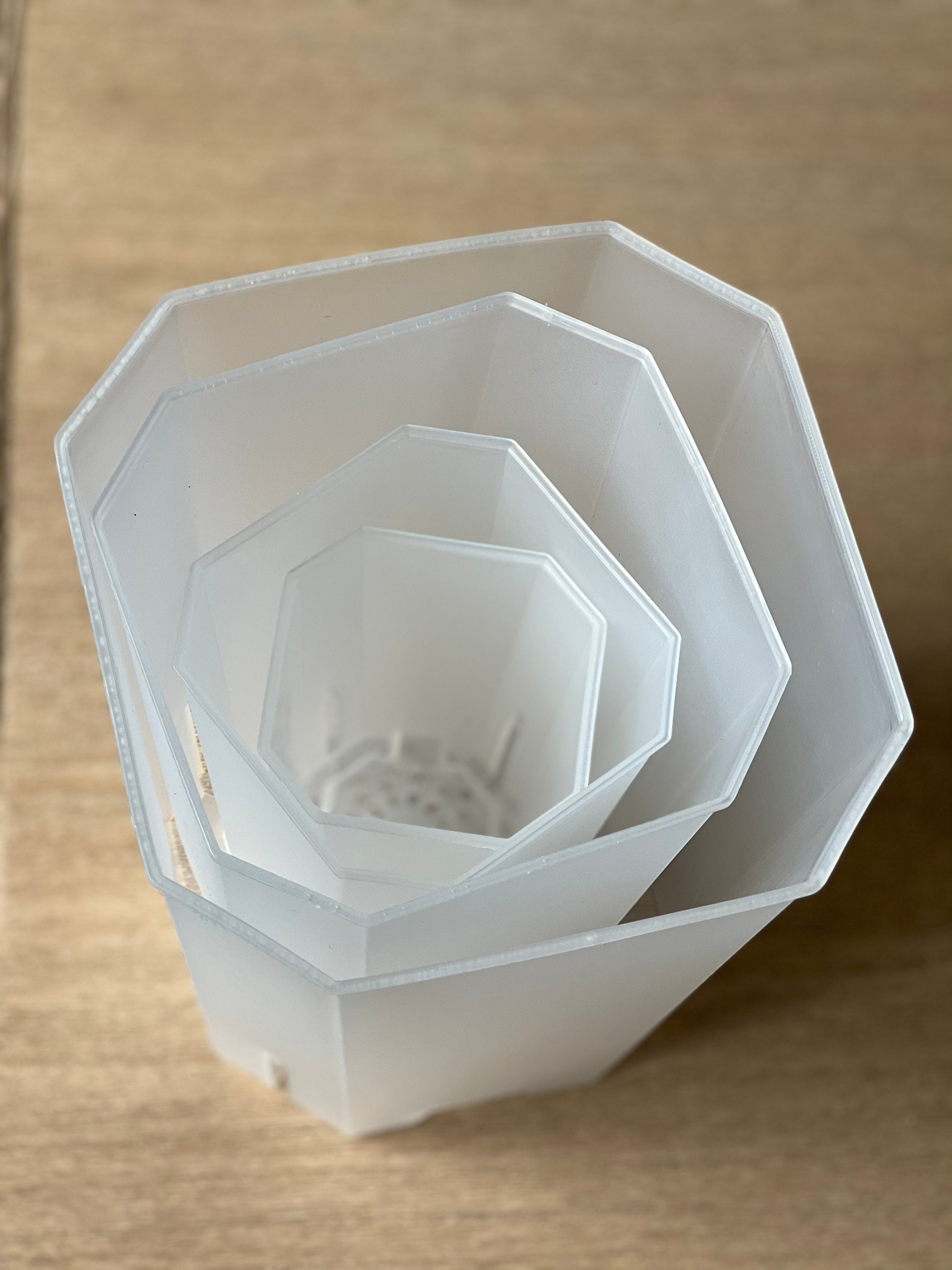 Clear Pots 4 Sizes Deep Sturdy Reusable Sleek Design - Etsy