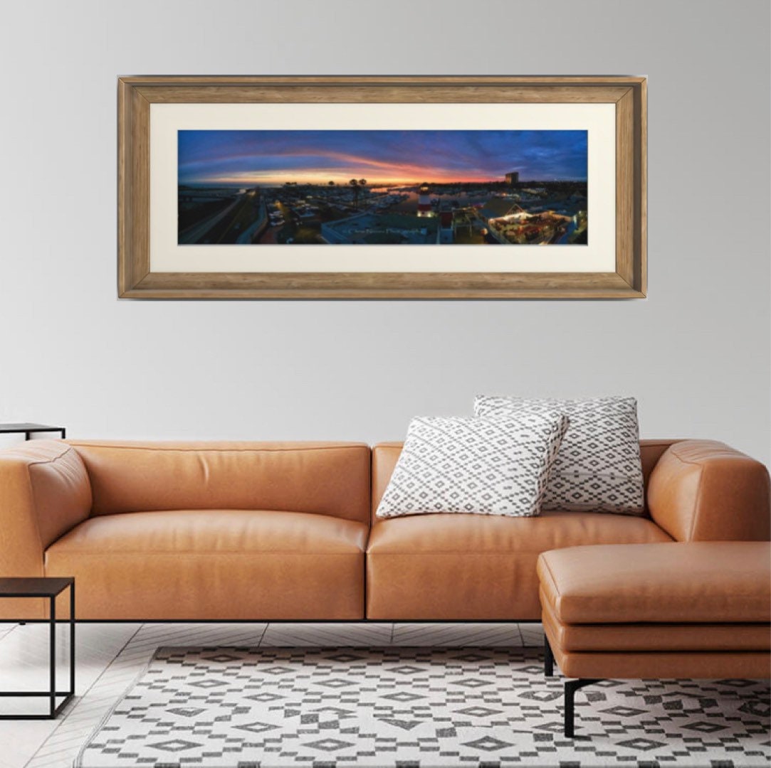 Southern California Sunset Panoramic Sunset in the City Downloadable ...